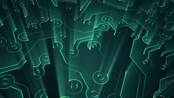 Abstract Technology Background Animation Circuit Electric Signal ...