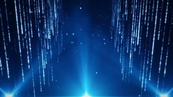 Abstract Tech Footage Falling Particles Background Animation Seamless ...