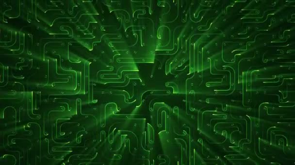 Abstract Technology Background Animation Circuit Electric Signal ...