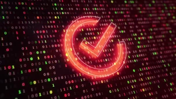 Technological Background Check Mark Sign Icon Background Hanging ...