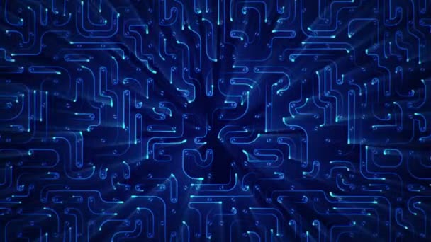 Abstract Technology Background Animation Circuit Electric Signal ...