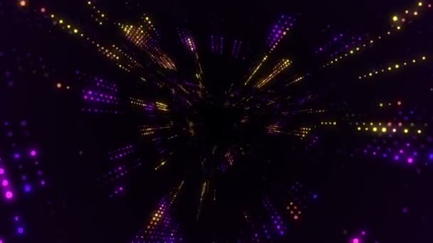 Abstract Technology Background Animation Electric Signal Particles ...