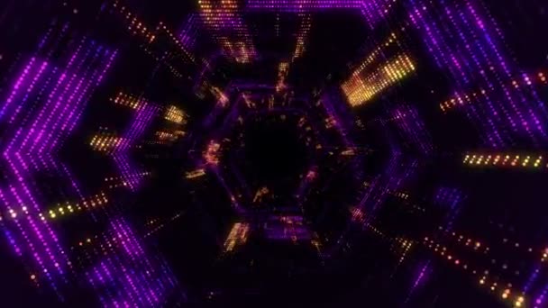 Abstract Technology Background Animation Electric Signal Particles ...