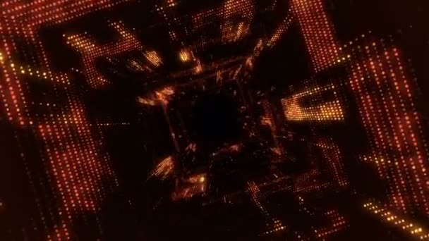 Abstract Technology Background Animation Electric Signal Particles ...