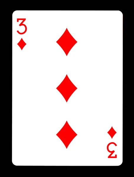 Queen of Diamonds playing card, isolated on black background. Stock ...