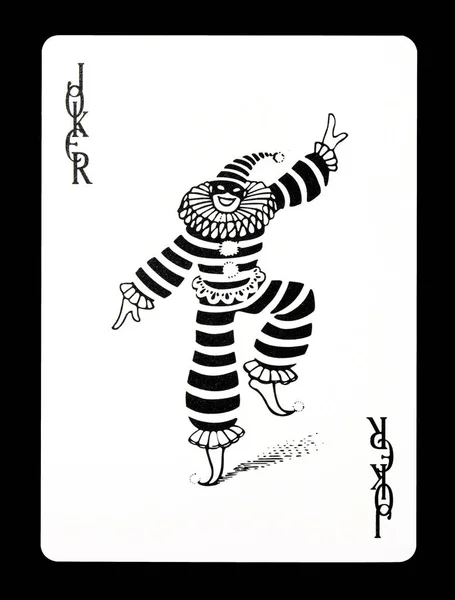 Joker colorless playing card, isolated on black background. ⬇ Stock ...