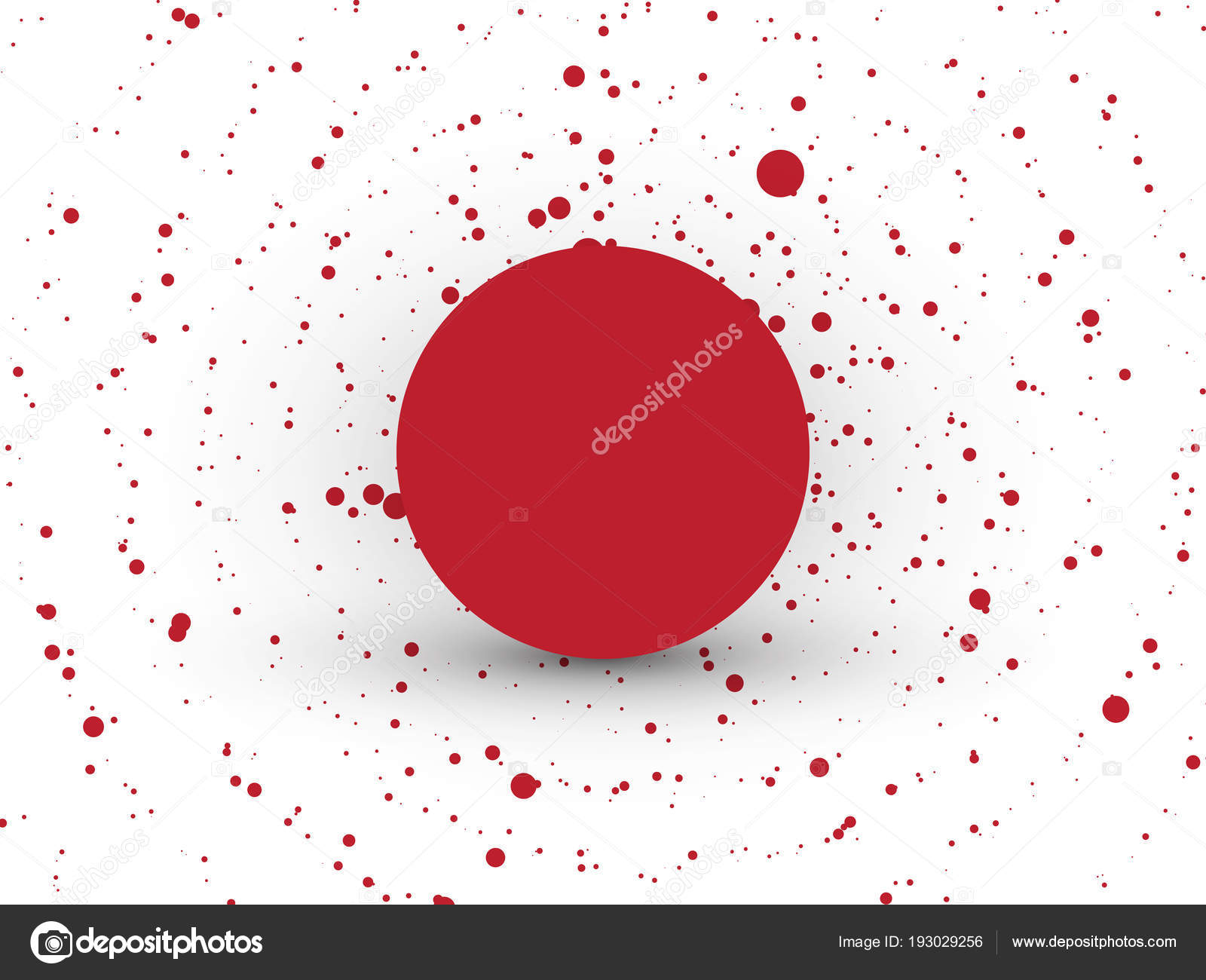 Abstract red circle dots background Stock Vector by ©mimacz 193029256