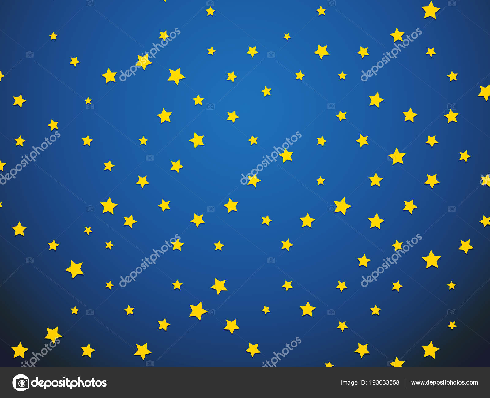Blue Yellow Star Background