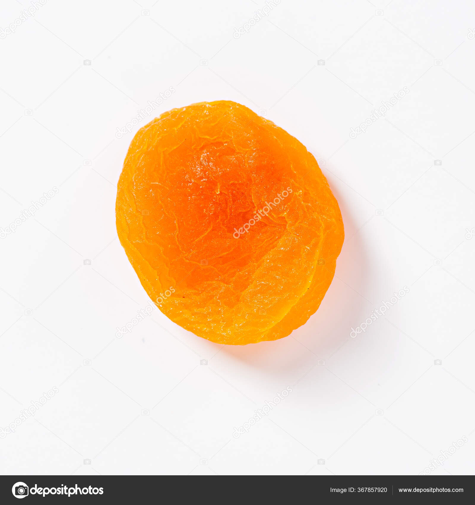 Top View Dried Apricot Shell White Background Stock Photo by ...