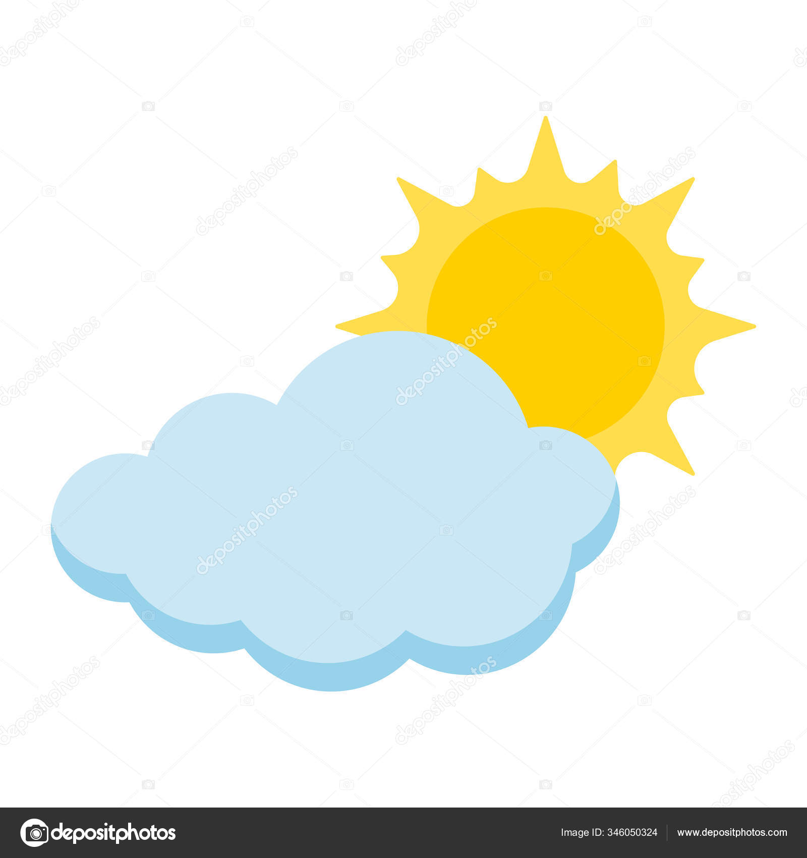 Dibujos Animados De Nubes Y Sol