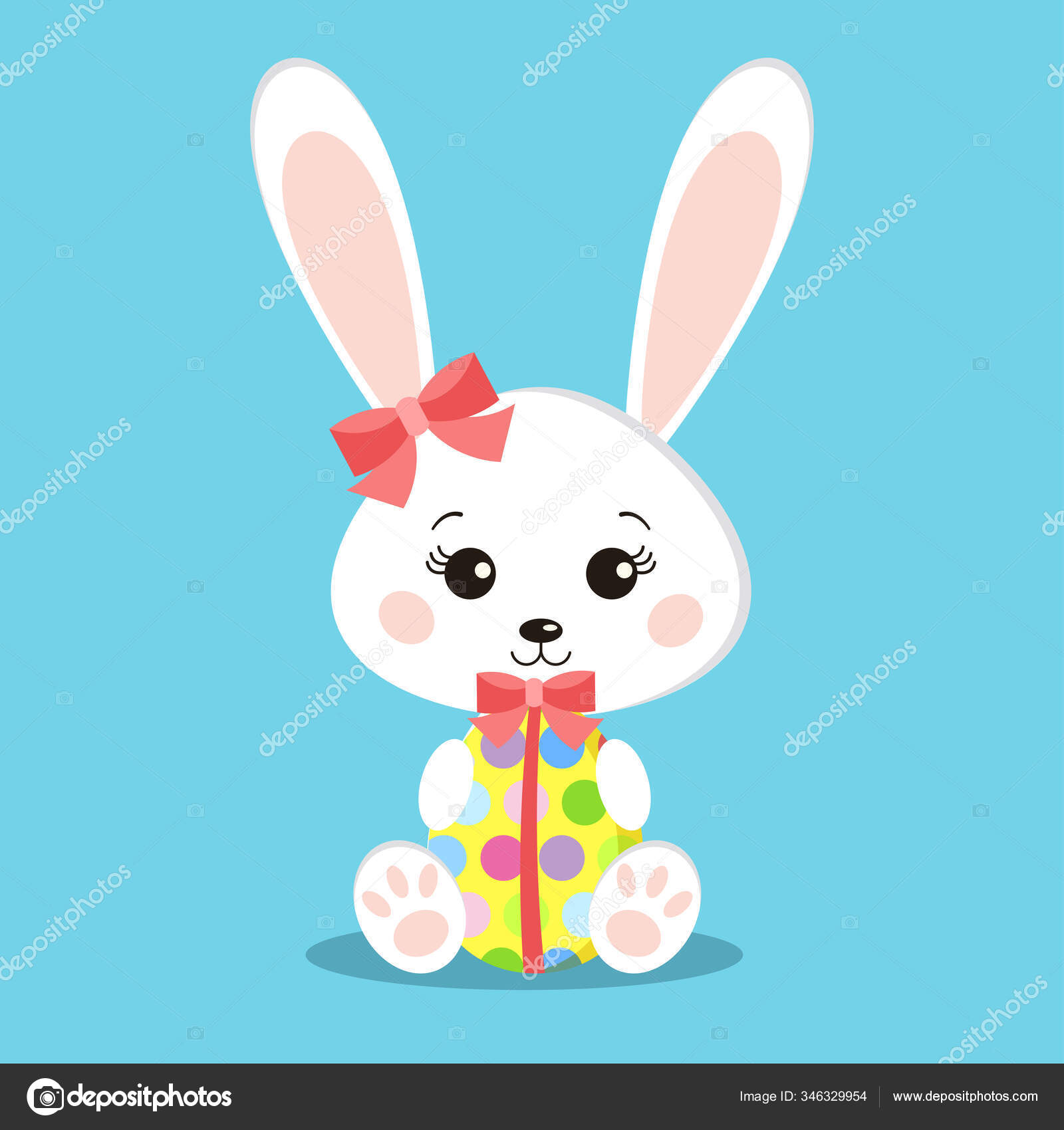 Bunny Rabbit Cartoon Girl