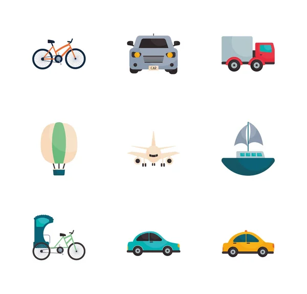 Transport icons Stock Vector Image by ©colorlife #35416015