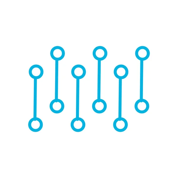 Isolated lines with points line style icon vector design — Stock Vector © vec.stock #347514646