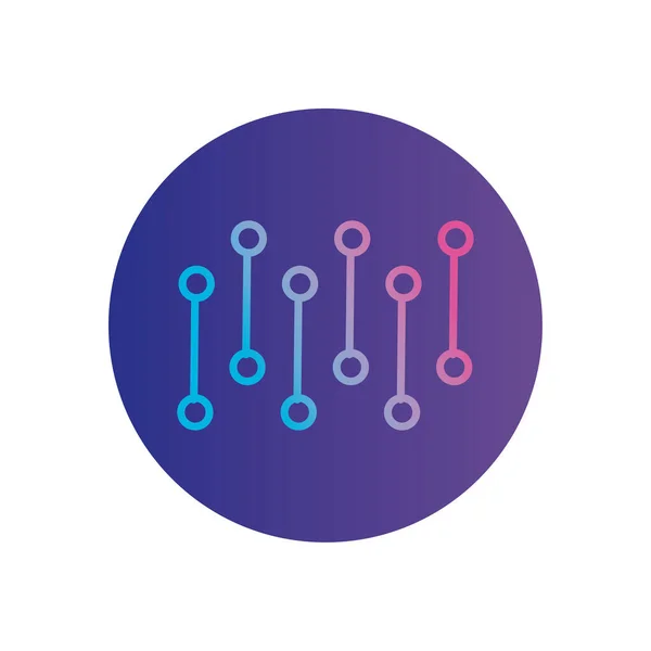 Isolated lines with points line style icon vector design — Stock Vector © vec.stock #347514646