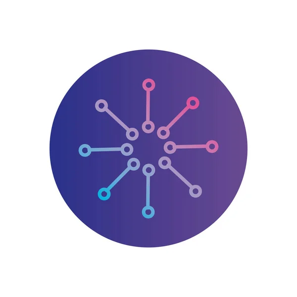 Isolated lines with points line style icon vector design — Stock Vector © vec.stock #347514646