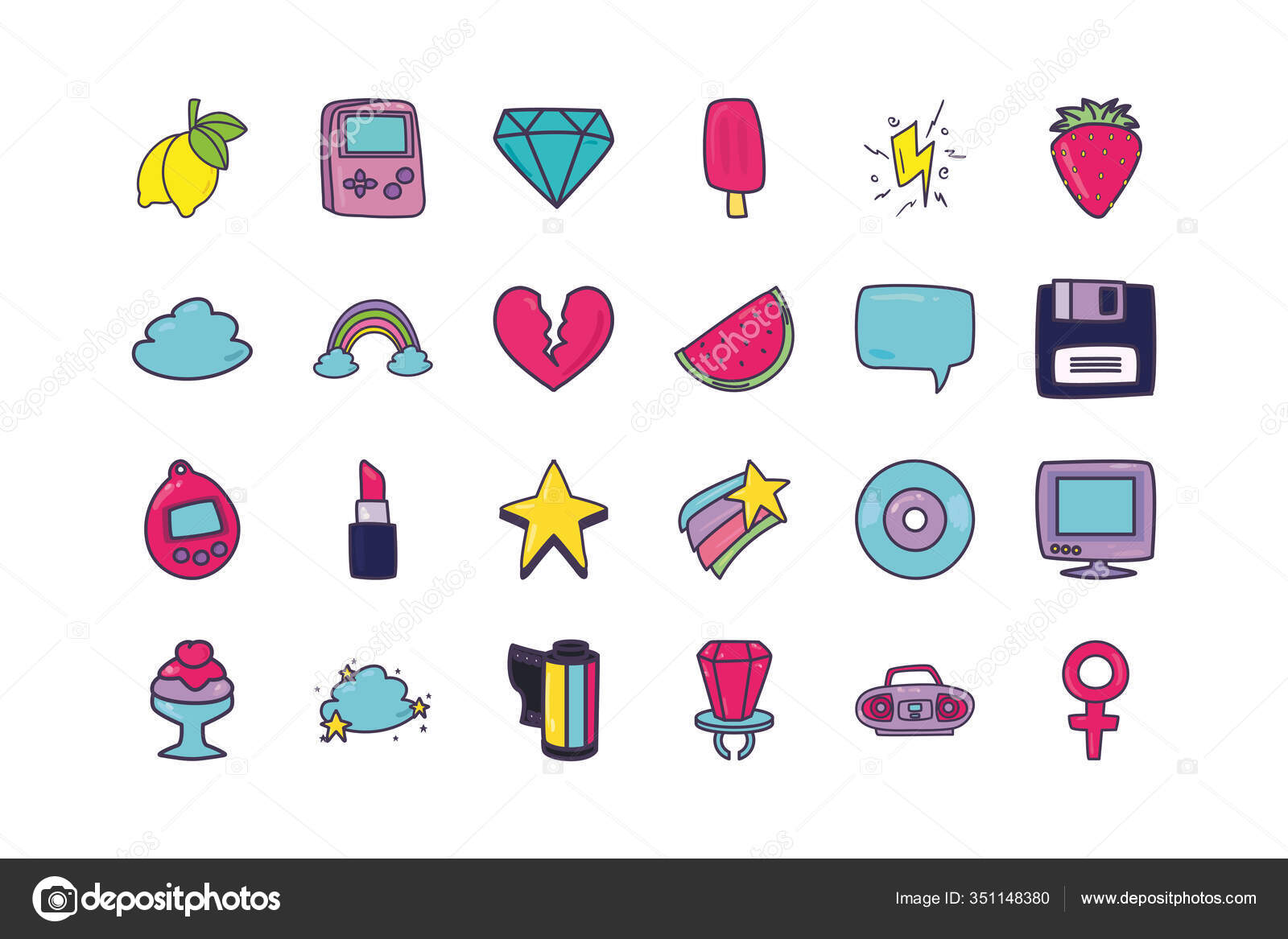 Retro Vector Icons