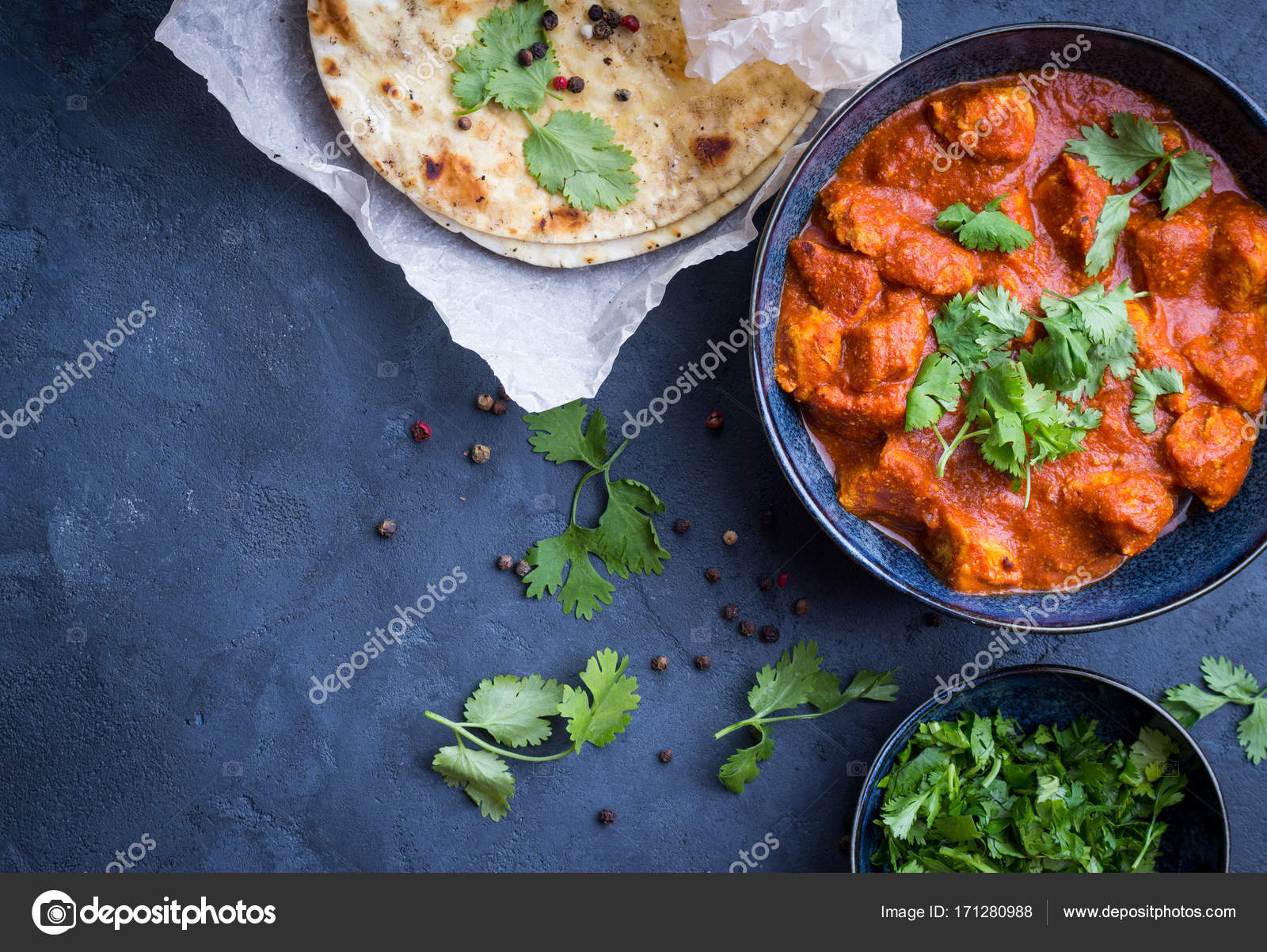 Chicken tikka masala background Stock Photo by ©somegirl 171280988