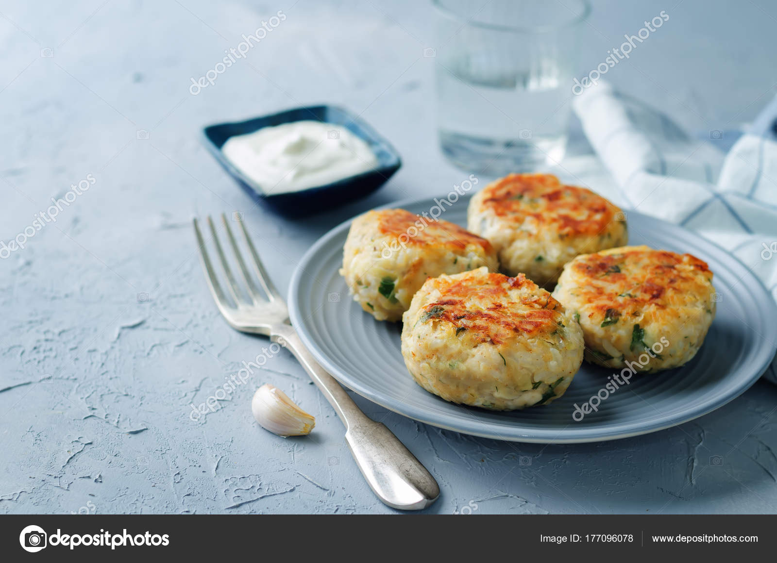 Chicken rice cabbage cutlets — Stock Photo © nata_vkusidey #177096078