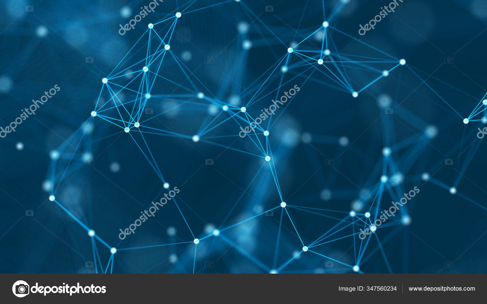 Abstract Technology Background Network Connection Structure Rendering ...