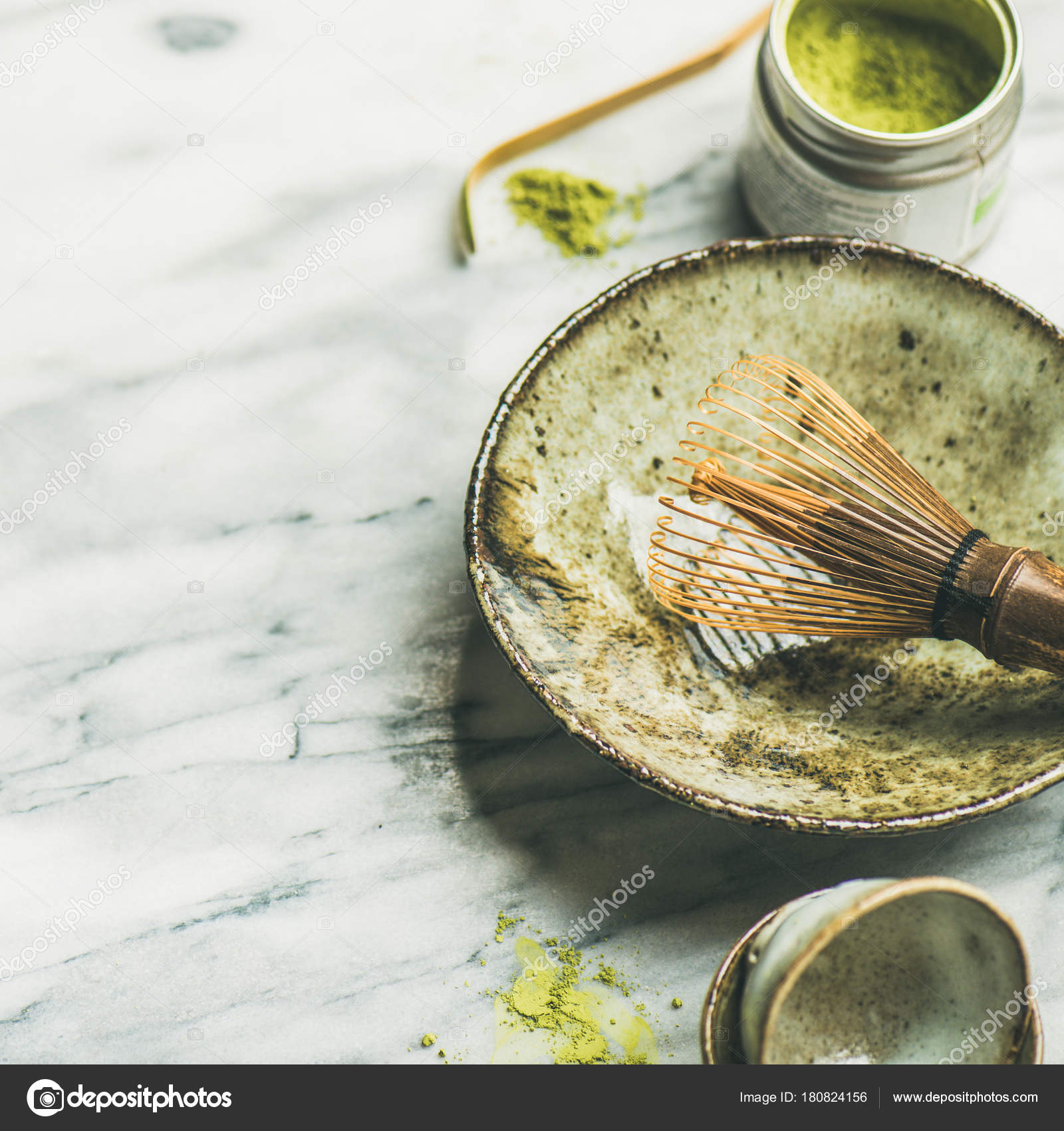 Japanese tools for brewing matcha tea Stock Photo by ©sonyakamoz 180824156