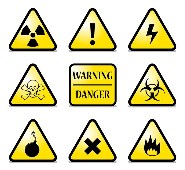 Warning signs — Stock Vector © cgart #11706314