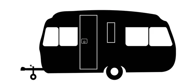 Retro RV Camper Van Silhouette Stock Vector Image by ©Davidscar #153395416