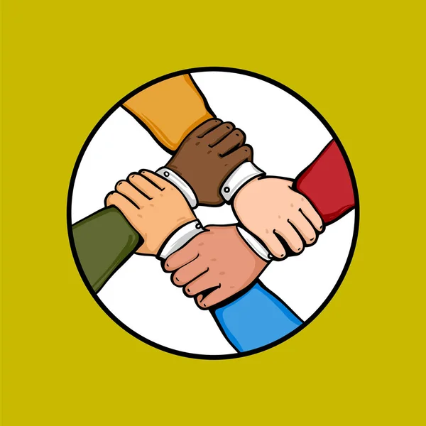 Personas unidas imágenes de stock de arte vectorial | Depositphotos