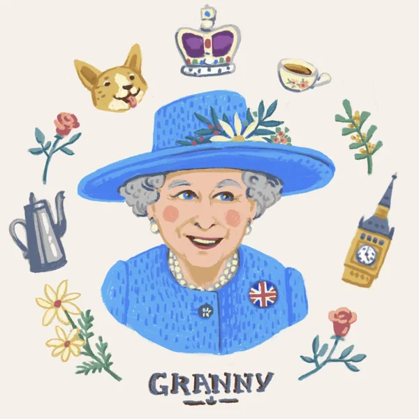 Queen elizabeth cartoon Stock Photos, Royalty Free Queen elizabeth ...