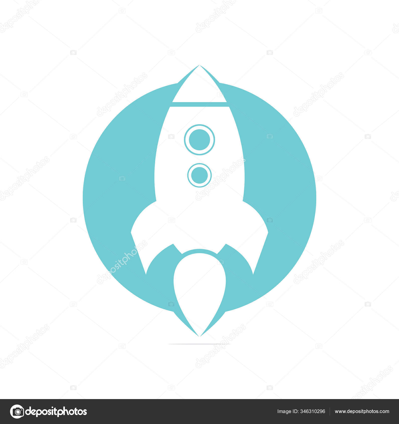 Simple Rocket Logo Vector Rocket Logo Roket Minimalis Vektor Stok oleh ...
