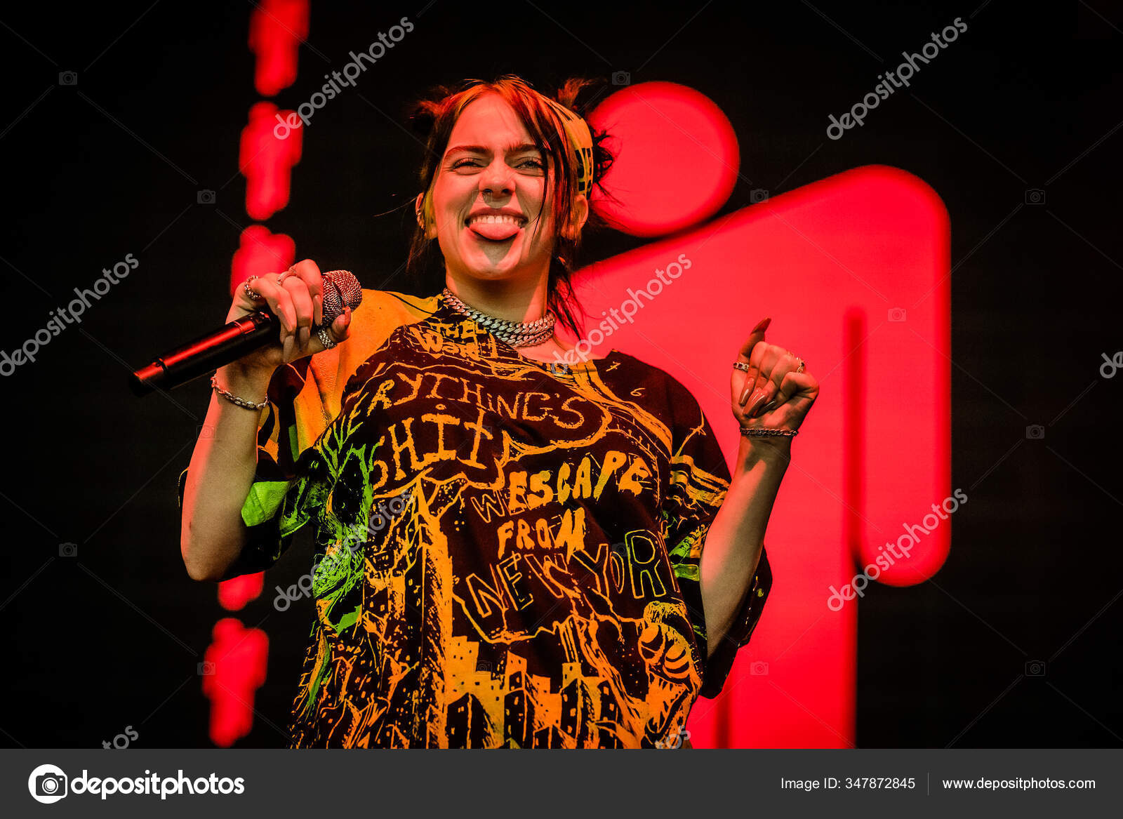 Billie Eilish Concert Setlist Lowlands Festival 2019 – Stock Editorial ...