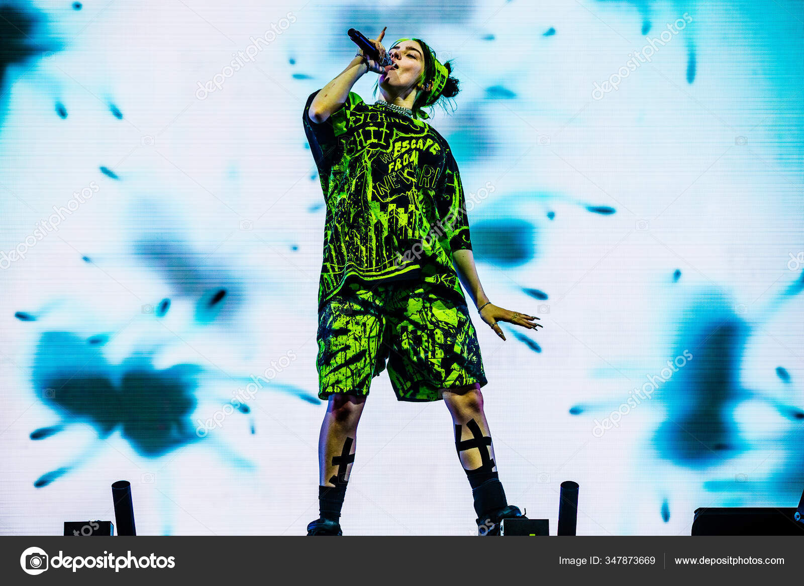 Billie Eilish Concert Setlist Lowlands Festival 2019 — Stock Redakční ...