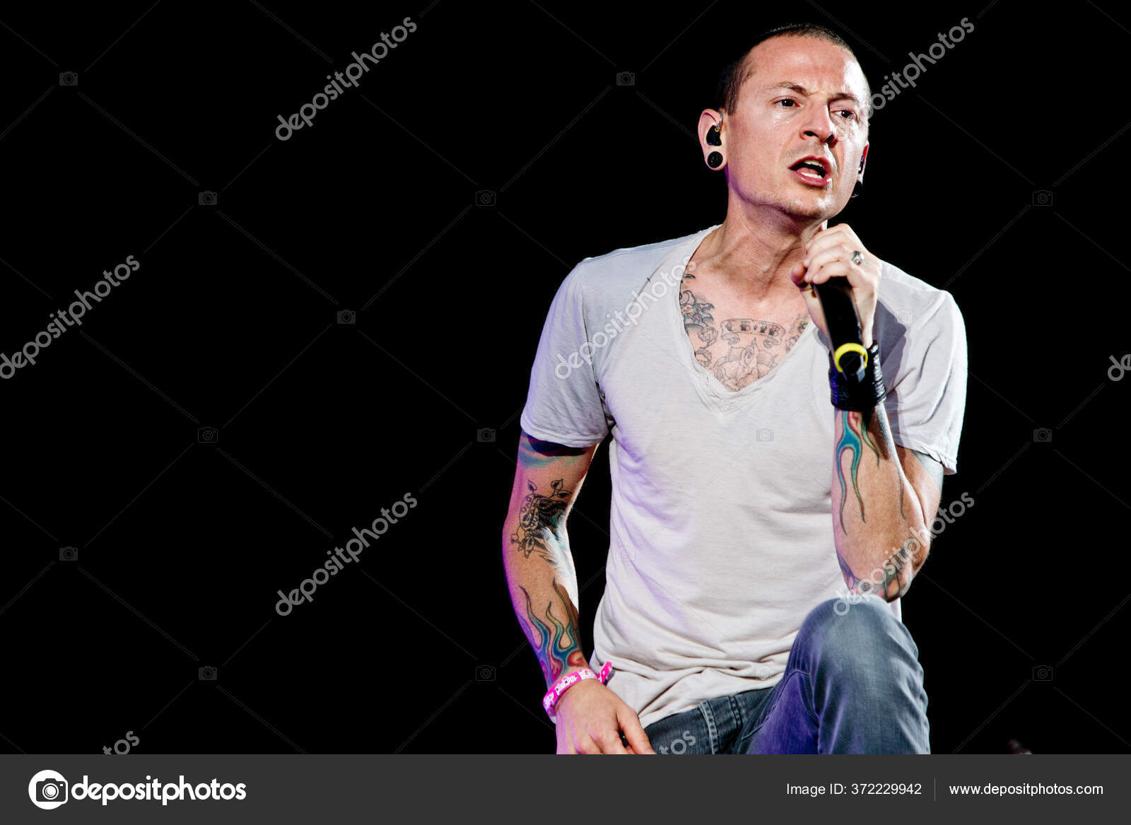 Pinkpop Festival Landgraaf Netherlands 2012 Concert Linkin Park – Stock ...
