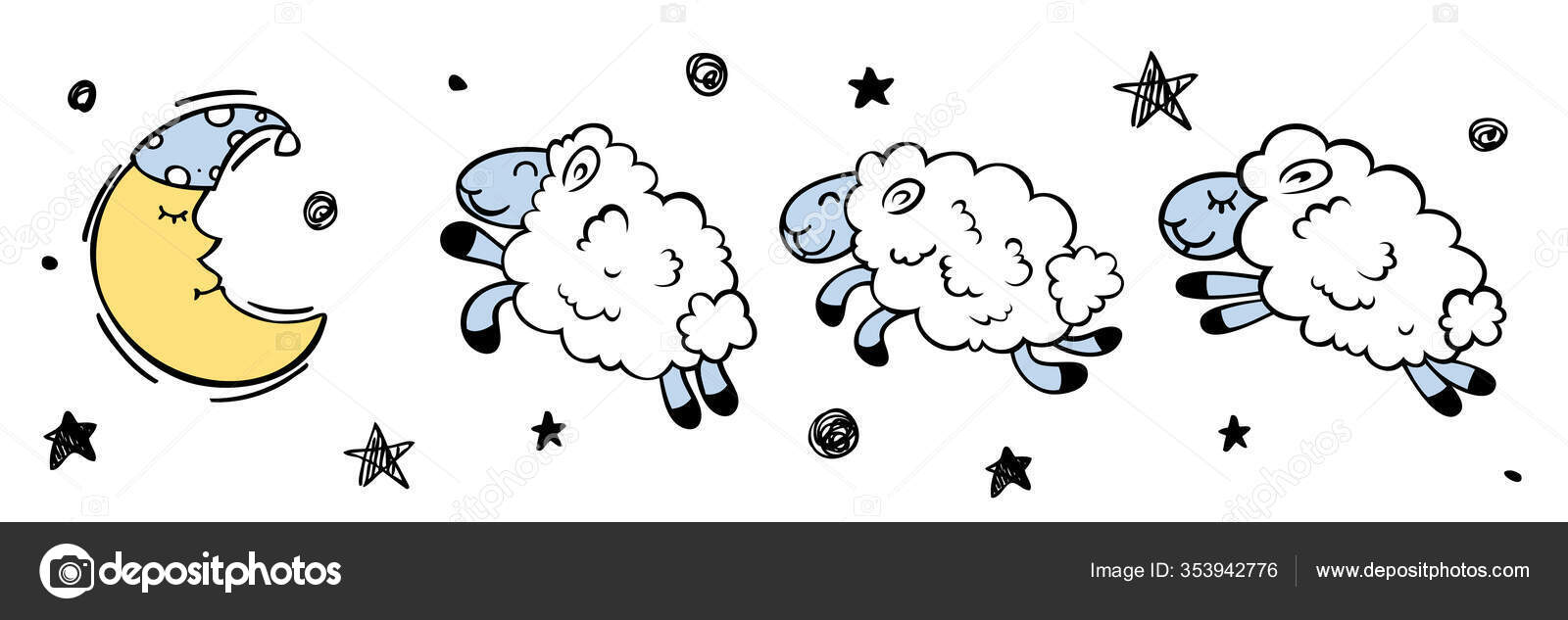 Clipart Counting Sheep
