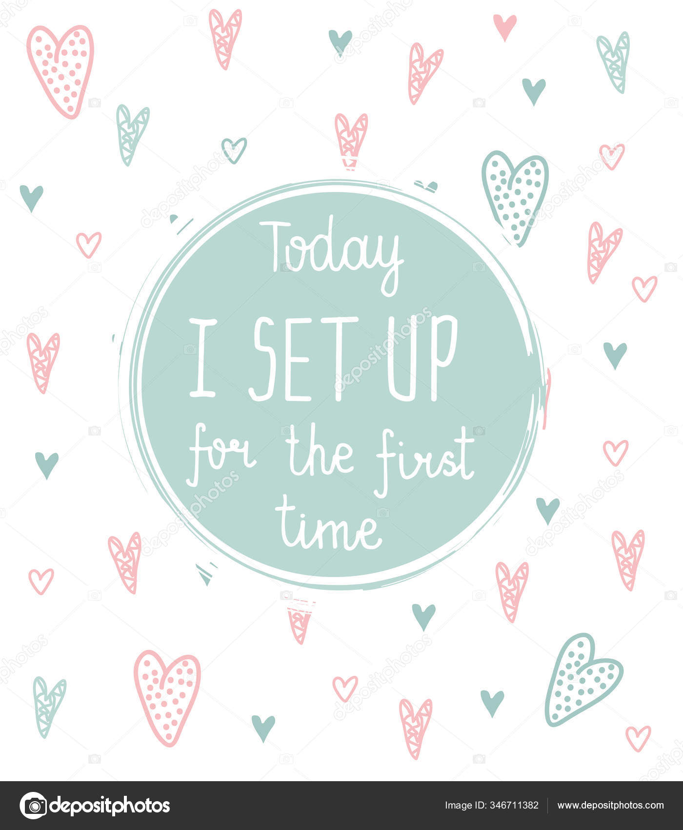 Vector Baby Milestone Cards Calligraphy Lettering Today Set First Time ...