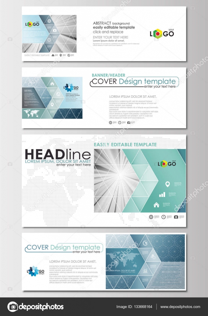 Social media and email headers set, modern banners. Business templates ...