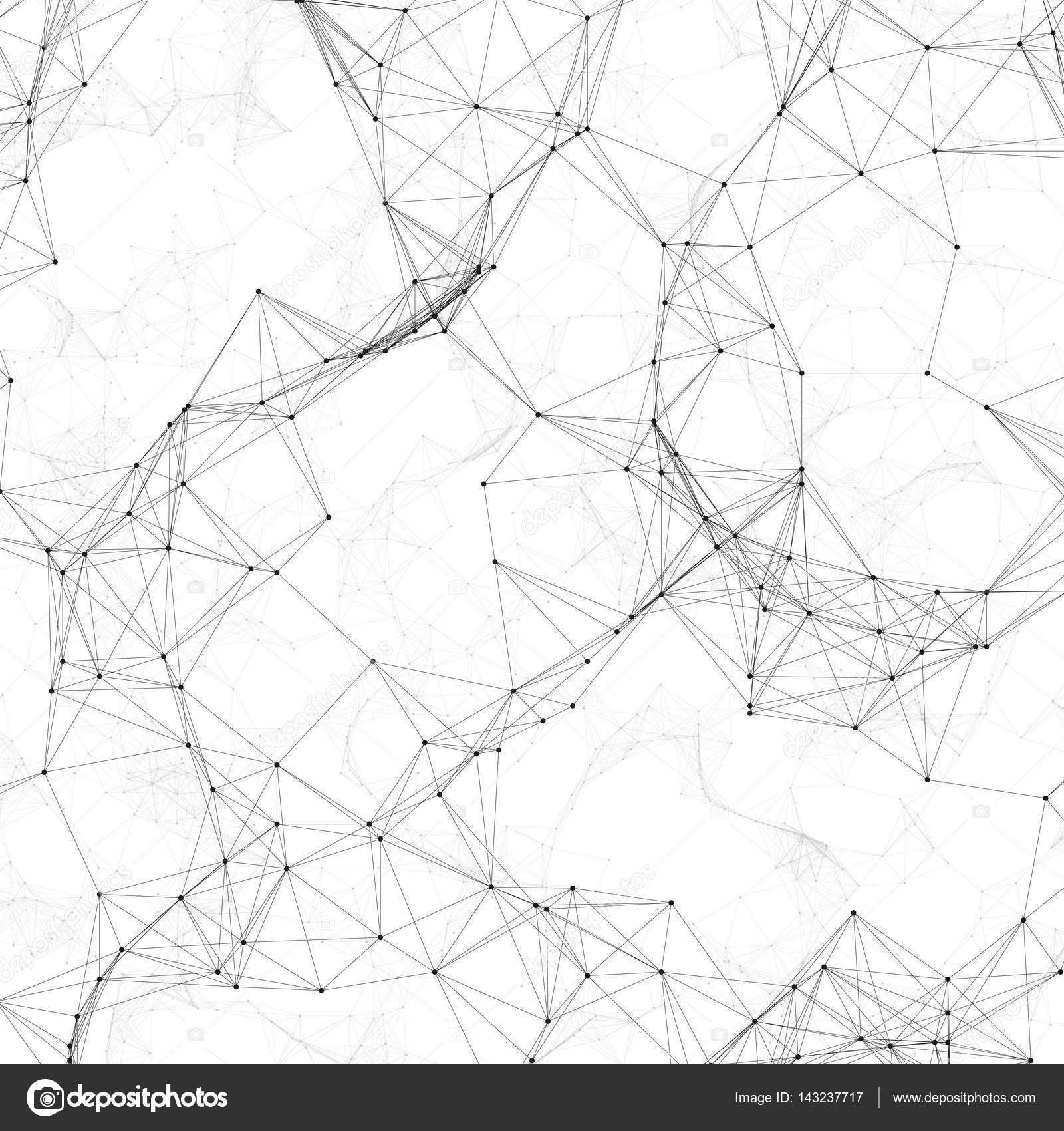 Chemistry pattern, connecting lines and dots, molecule structure on ...