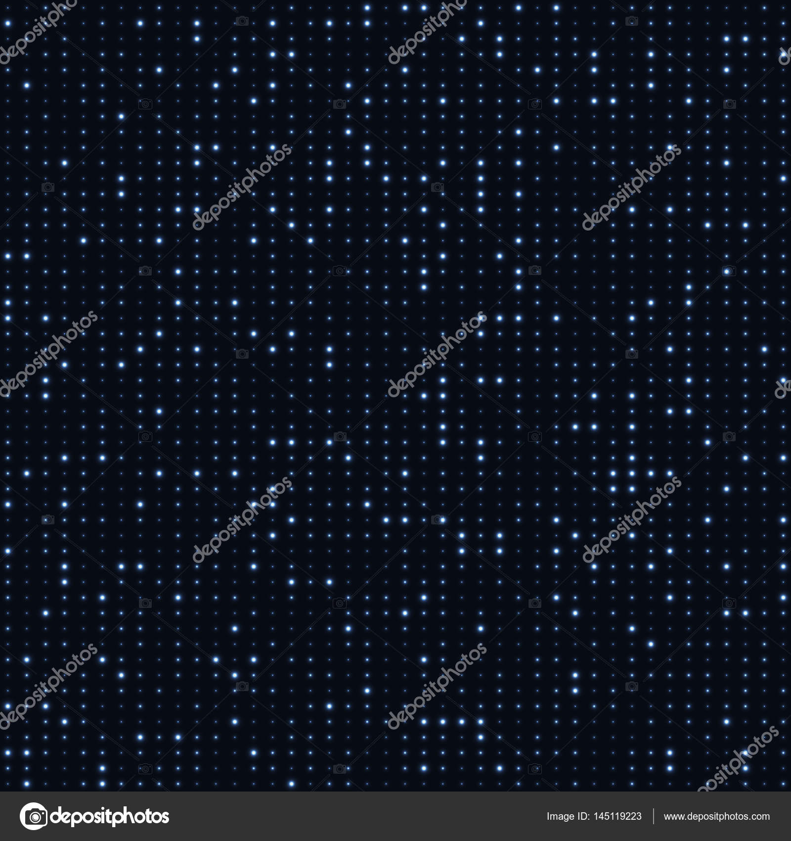 Abstract blue color neon dots, dotted technology background. Glowing ...