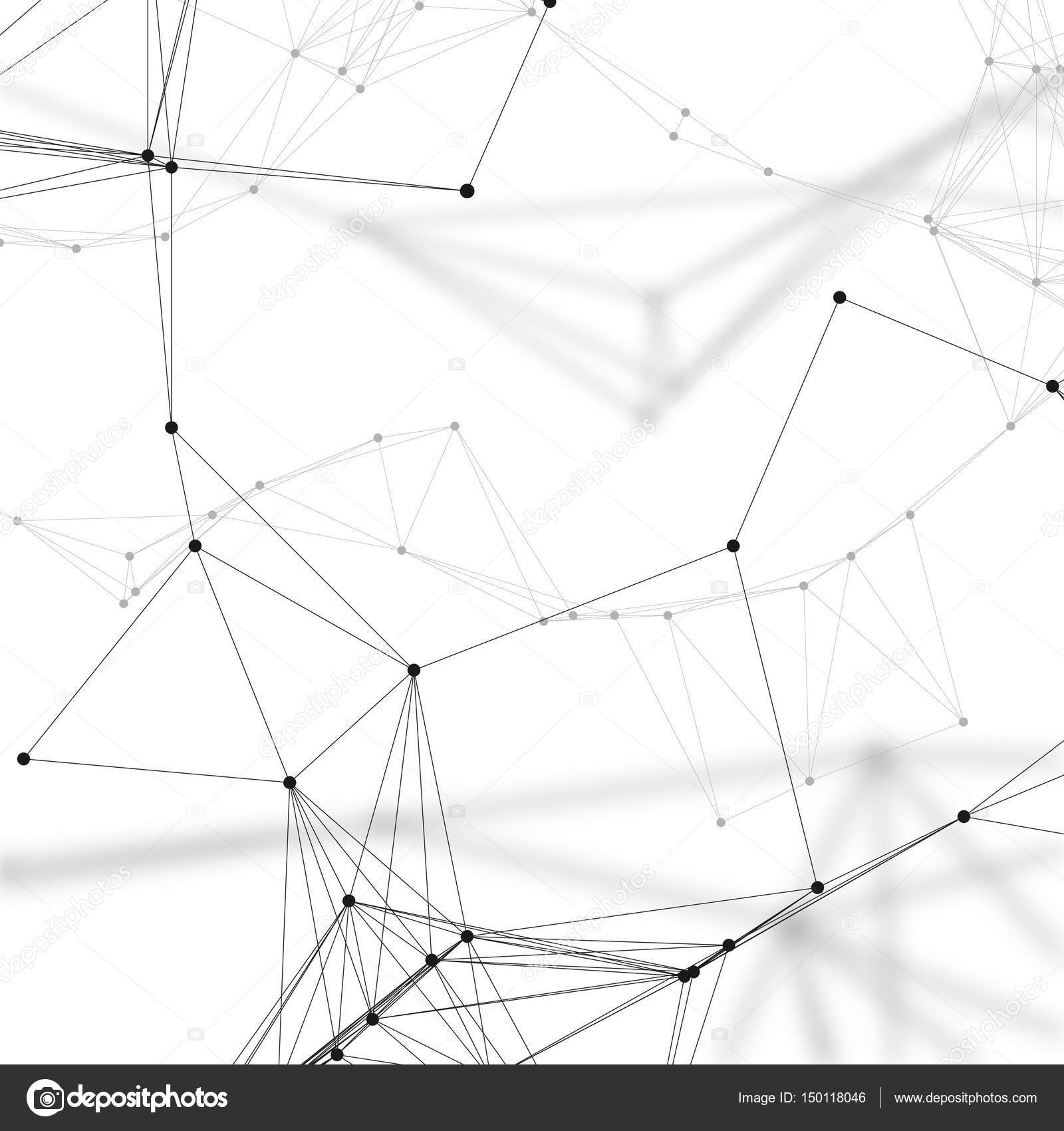 Chemistry pattern, connecting lines and dots, molecule structure on ...