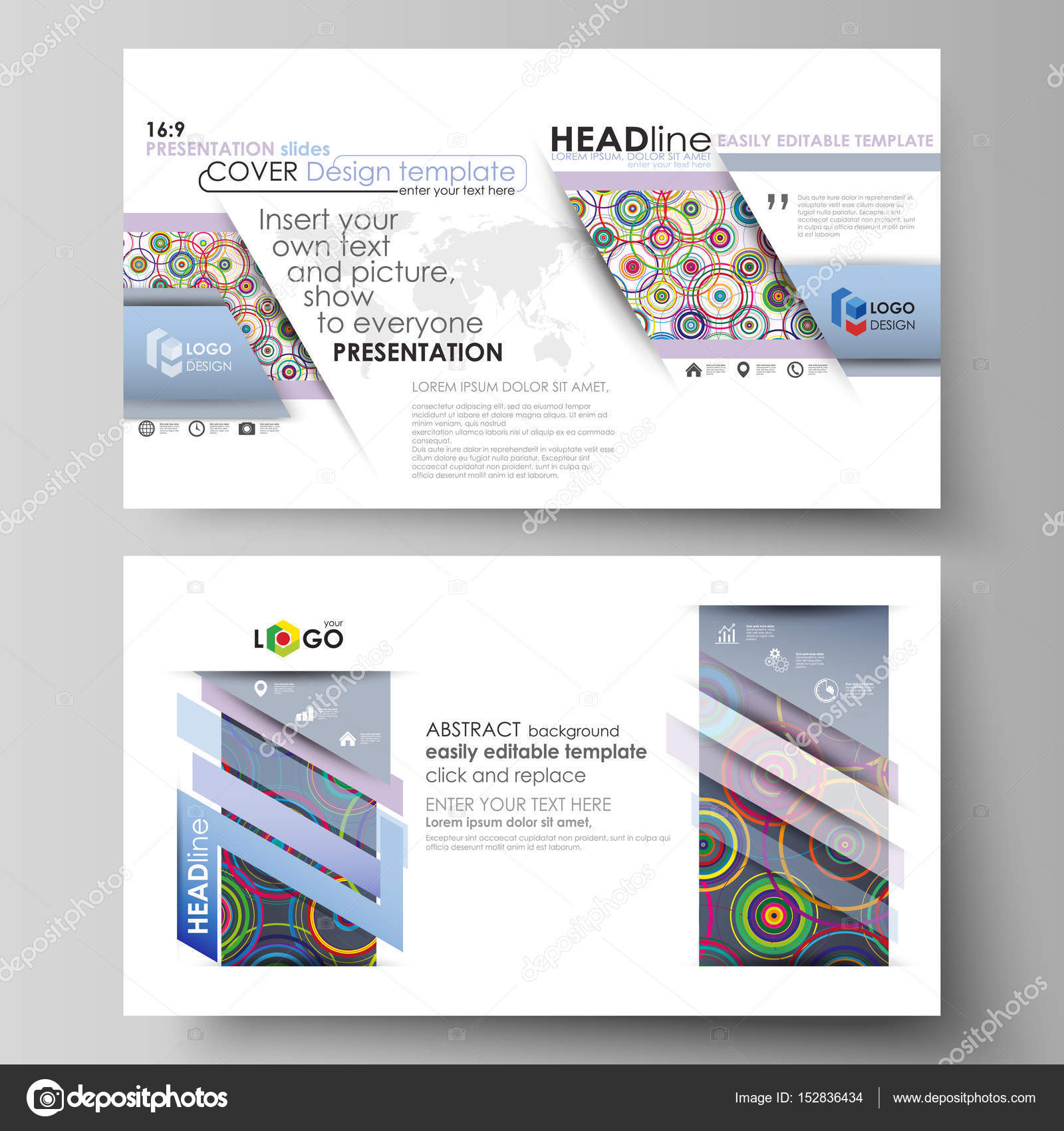 Business templates in HD format for presentation slides. Easy editable ...