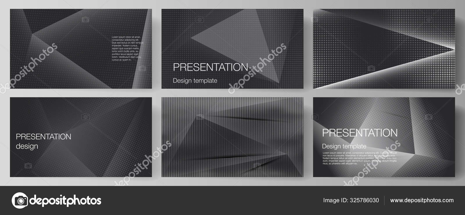 Vector layout of the presentation slides design business templates ...