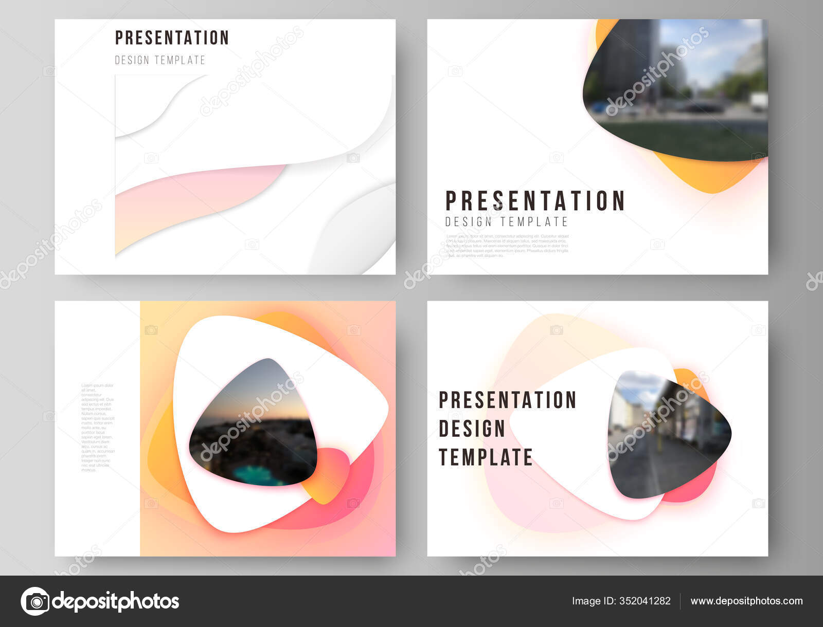 Minimalistic abstract vector illustration of the editable layout of the ...