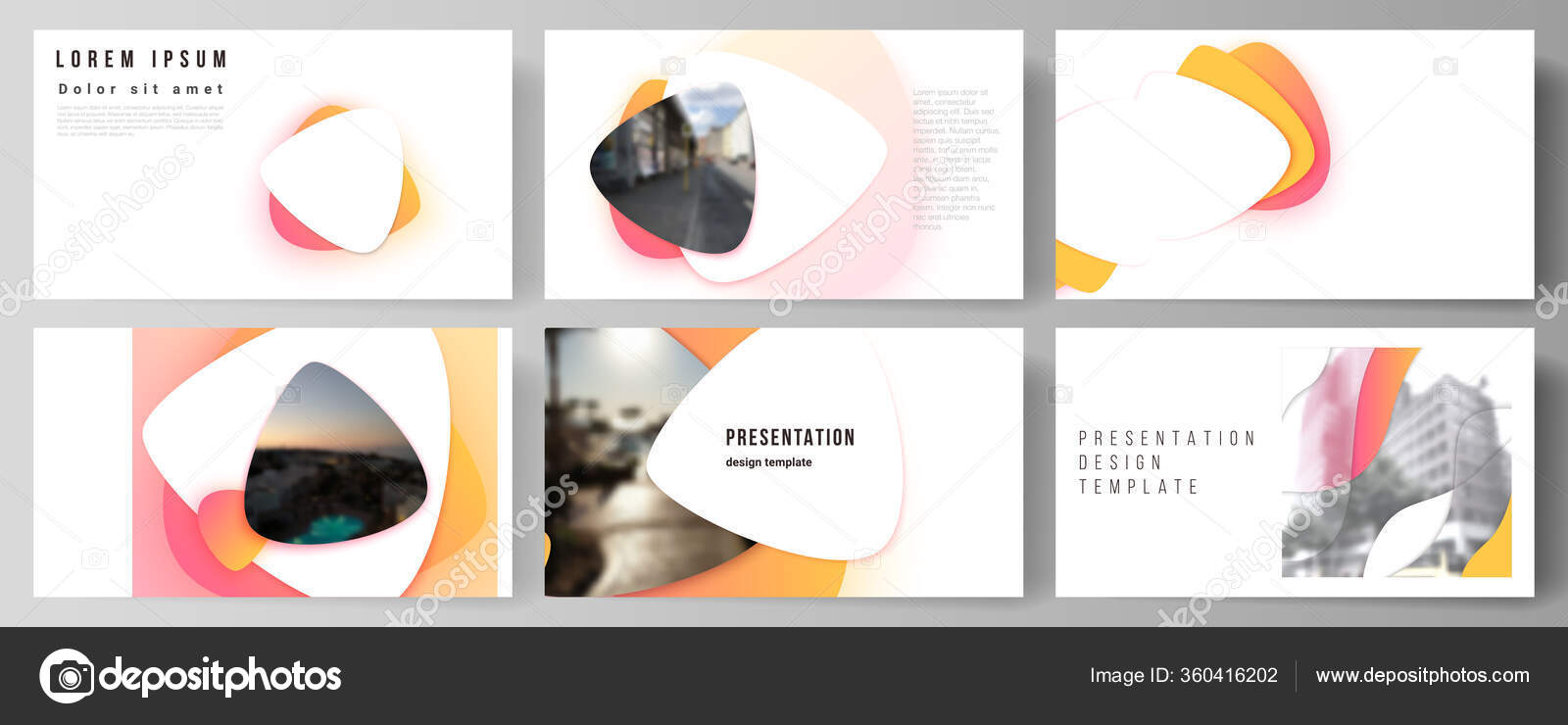 Minimalistic abstract vector illustration of the editable layout of the ...