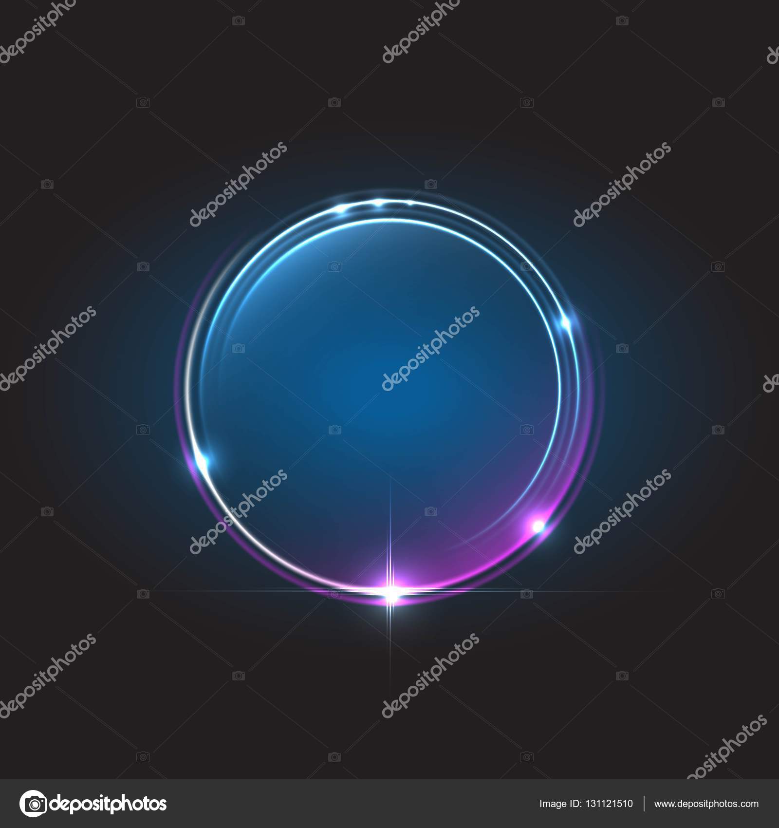 Energy abstract glow circles Stock Vector by ©microstockmilan 131121510