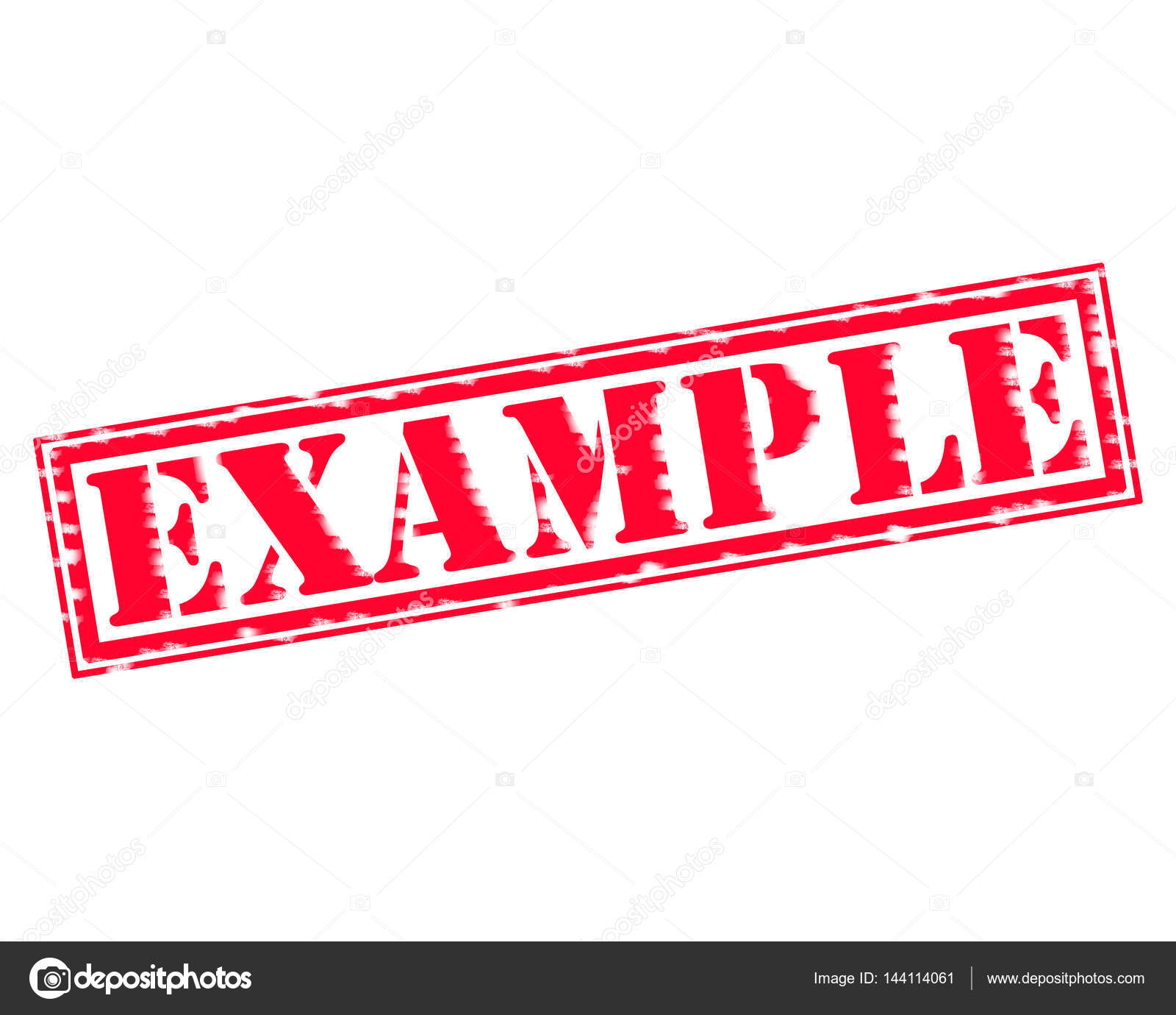 EXAMPLE RED Stamp Text on white backgroud — Stock Photo © fordzolo ...