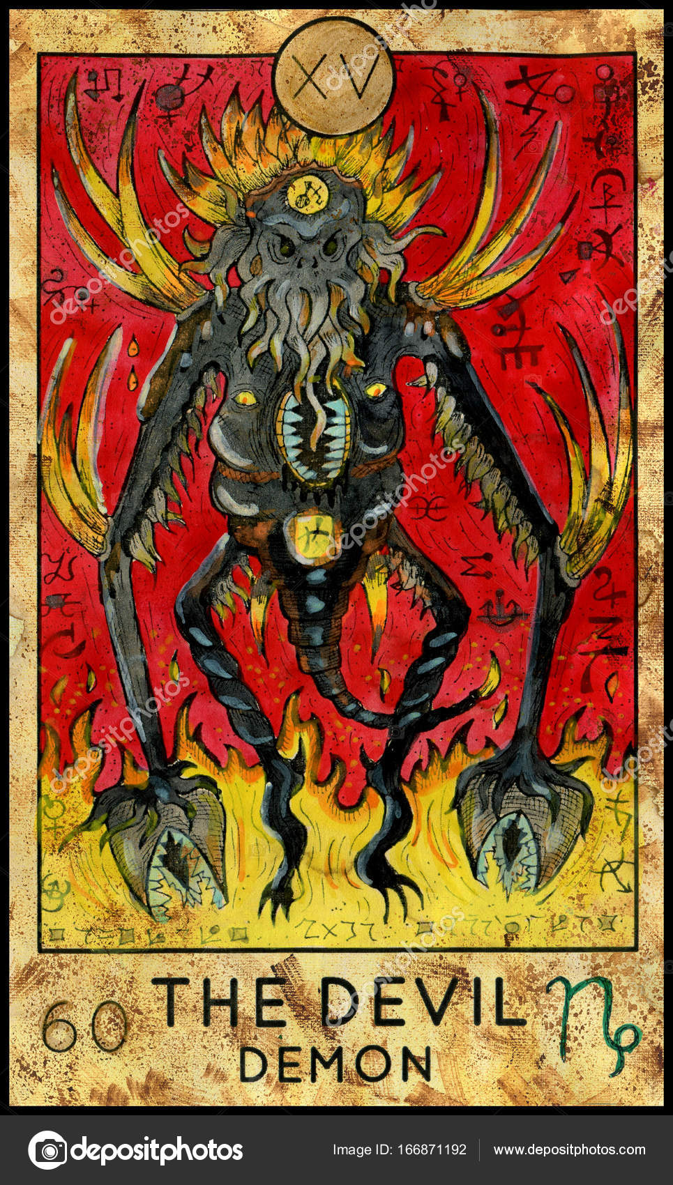 Devil. Demon of horror. — Stock Photo © Samiramay #166871192