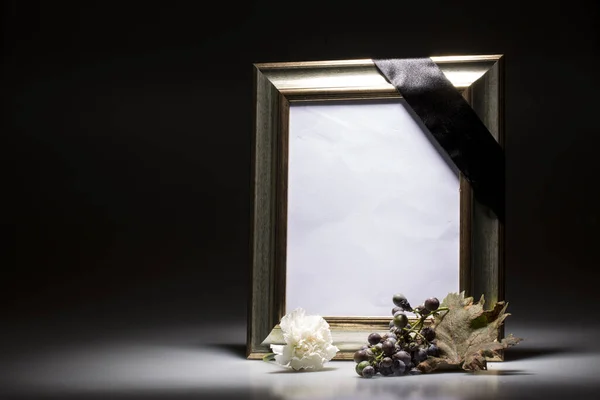 Blank Mourning Frame Sympathy Card Stock Photo by ©H3DII 356150692