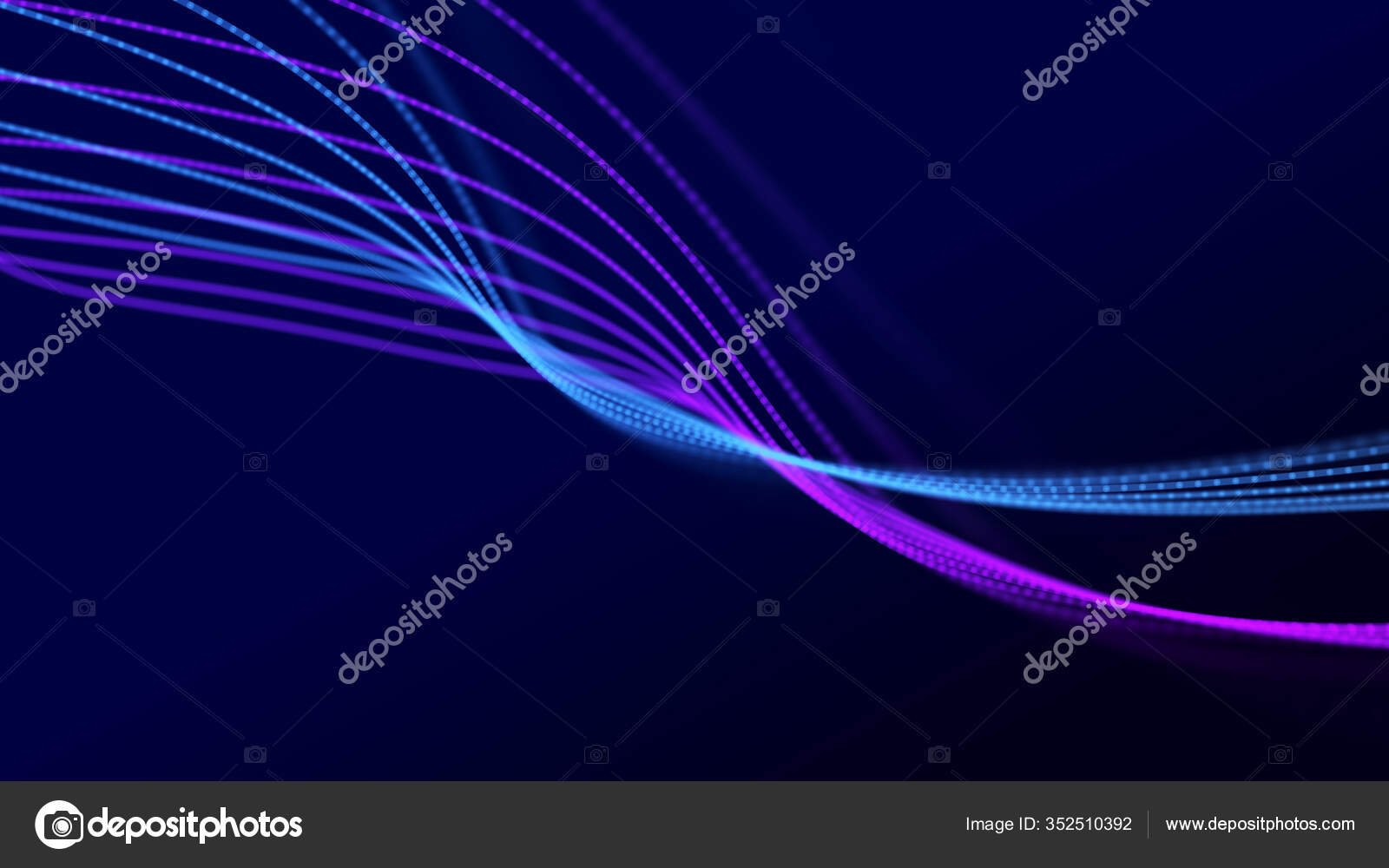 Abstract Wave Sound Particles Equalizer Music Signal Transmission ...