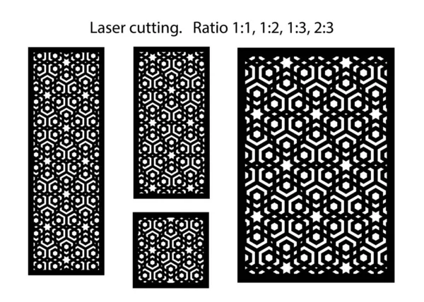 Laser cut decorative vector panel set. Jali design, cnc decor, interior design element. Islamic ...