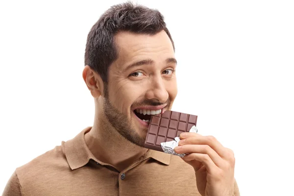 Man eating chocolate Stock Photos & Royalty-Free Images | Depositphotos