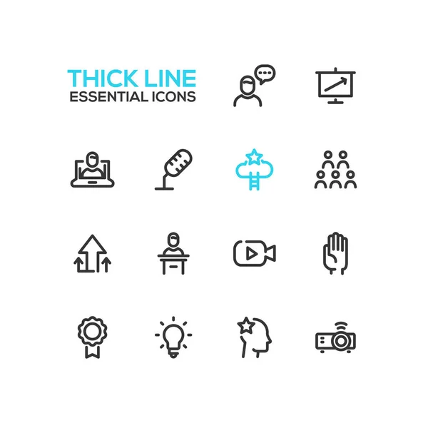100,000 Thick line icons Vector Images | Depositphotos